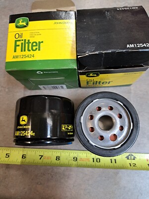 Lot of 2 Genuine John Deere Oil Filters AM125424 Free Shipping | eBay