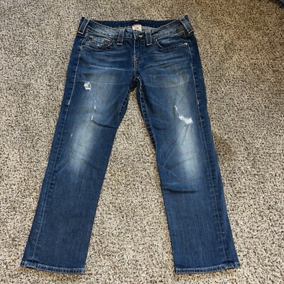 True Religion Lizzy Womens Jeans Blue Tag Size 31 (31x24.5) Straight ...