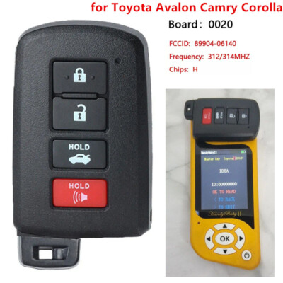 KD FOR Toyota Corolla Avalon Camry SMART KEY KEYLESS REMOTE FOB 281451 ...