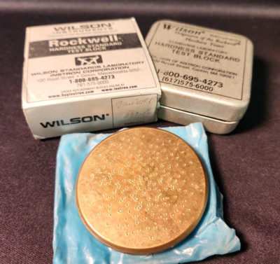 Wilson Instruments Rockwell Hardness Standard Test Block 96 - 76.9 HRB ...