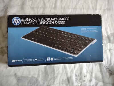 Brand New Sealed HP Bluetooth Keyboard K4000 Slim Portable Multi-OS ...