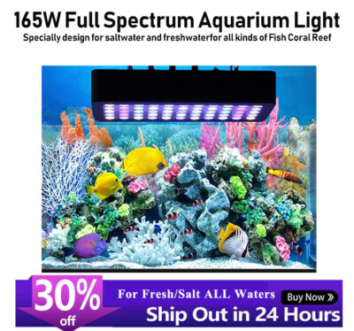 Phlizon Marine Led Aquarium Light Full Spectrum for Reef Coral Tank All ...