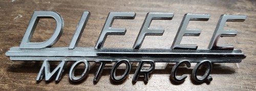 Diffee Motor Co.-Metal Dealer Emblem Car vintage SM5810 | eBay