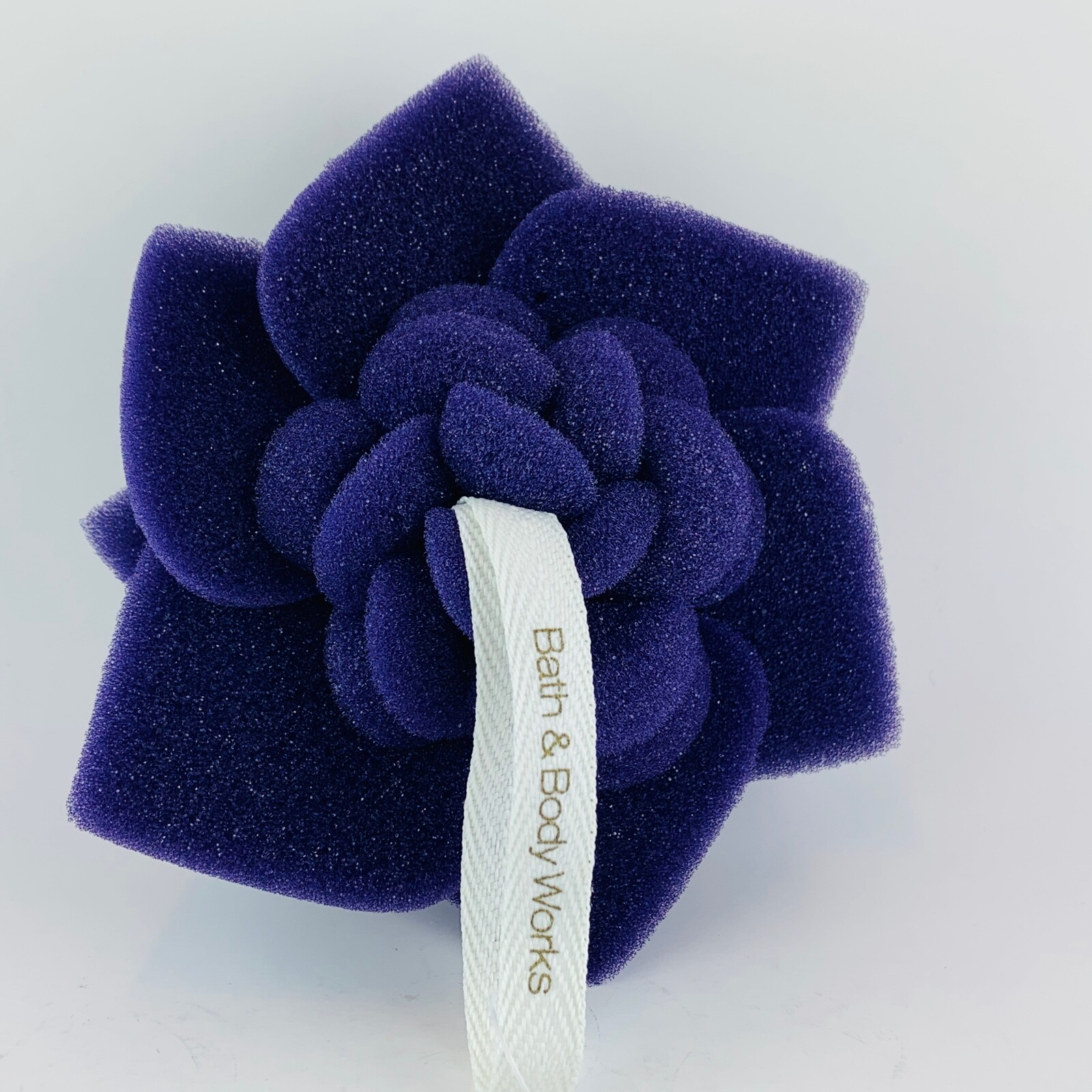 Bath & Body Works Purple Flower Bath Sponge With Loop For Shower Gels ...