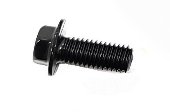 M8X10-1.25 Hex Washer Head Bolt Gloss Black 8mm Diameter 1.25 Thread ...