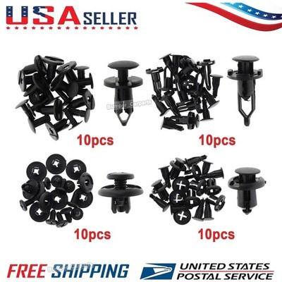 Auto Push Pins and Fastener Sets Bumper Fender Flare Fastener Rivet ...