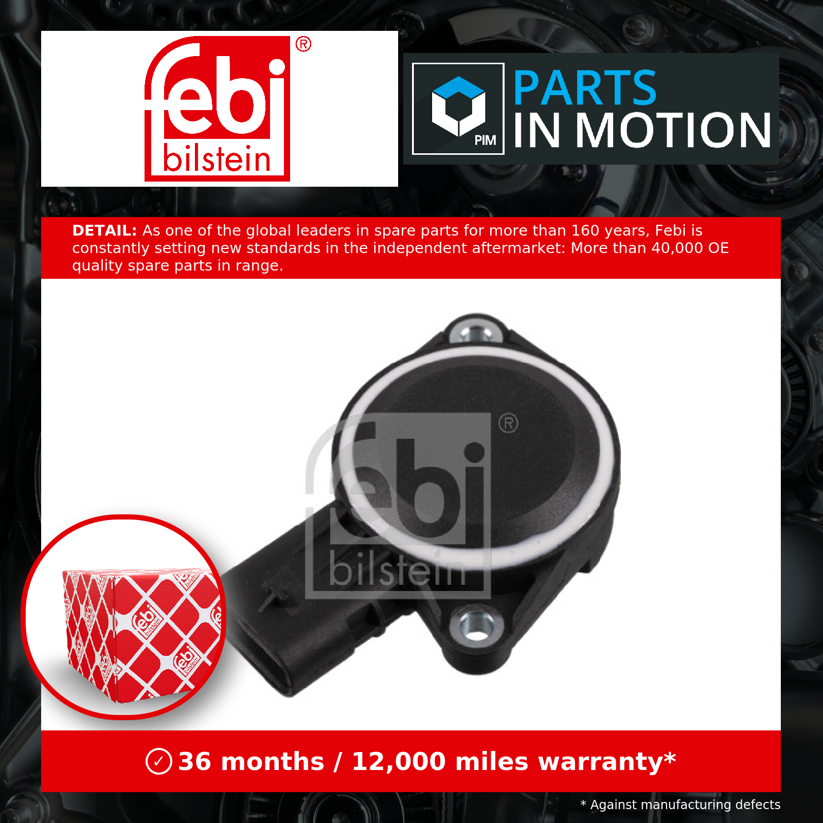 Febi Bilstein 178355 Suction Pipe Reverse Flap Sensor Fits Audi Seat ...