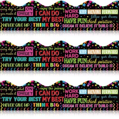 60 Pcs Inspirational Quotes Bulletin Board Border Motivational Bulletin ...