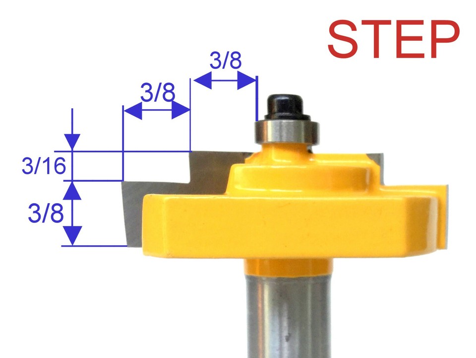 1 PC 1/2 SH Picture Frame Stepped Rabbet Molding Router Bit sct-888 | eBay