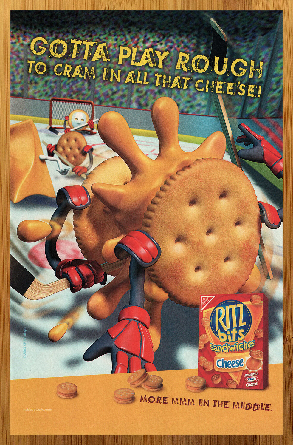 2003 Ritz Bits Cheese Sandwiches Print Ad/Poster Food Snack Advert Art ...