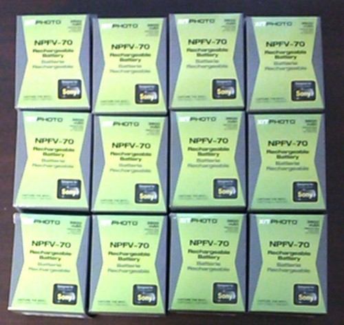 12X Batteries NP-FV70, for Sony HDR-PJ330, HDR-PJ340, HDR-PJ350, HDR ...