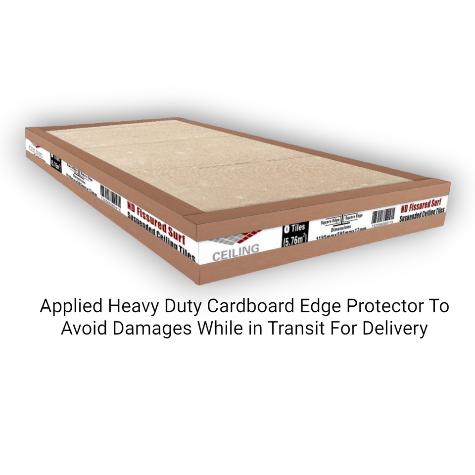 Fissured Suspended Ceiling Tiles Office Acoustic 1195mm x 595mm For ...