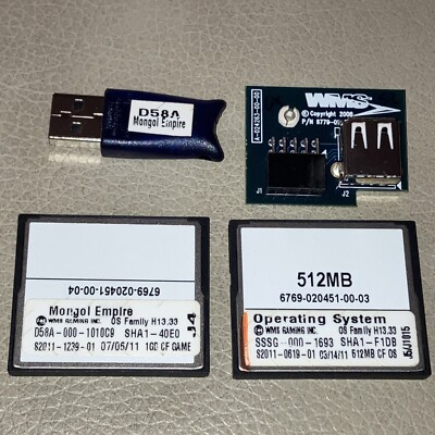 WMS Williams BB2 Slot Machine Mongol Empire Software set with dongle | eBay