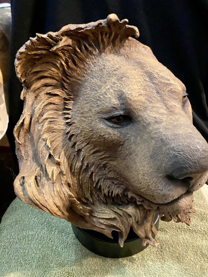 Rick Cain Sculpture Limited Edition 2380/2500 1996 Taking The Lead Lion ...