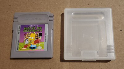 Simpsons: Bart vs. The Juggernauts NINTENDO Gameboy Cart - Authentic ...