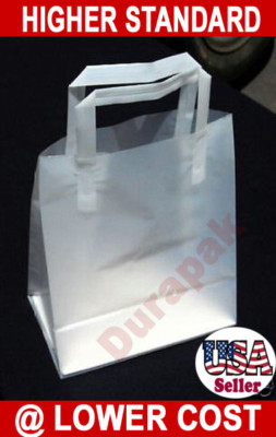250 pcs CLEAR Gem 5x3x7" Frosty Retail Shopping Bags Gift Packing ...