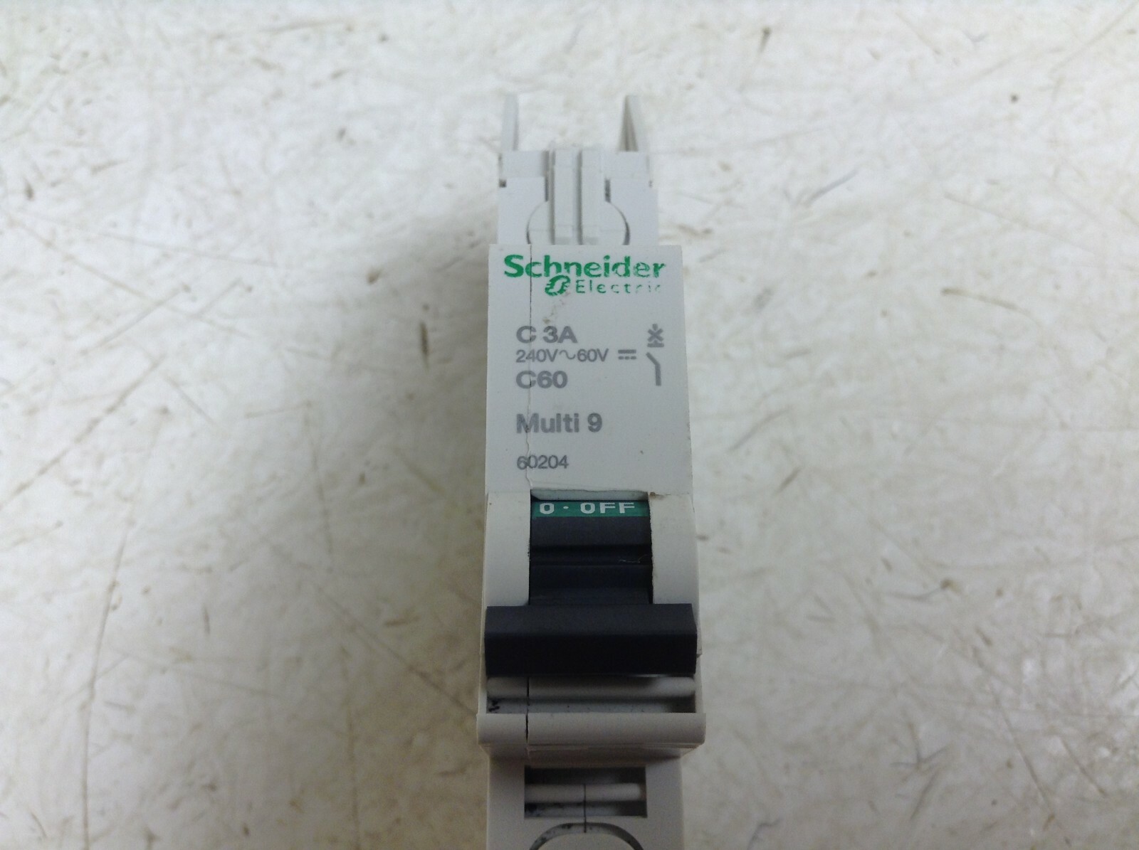 Schneider 60204 Multi 9 C60 C3A 3 Amp 1 Pole 240 AC 60 DC Circuit ...