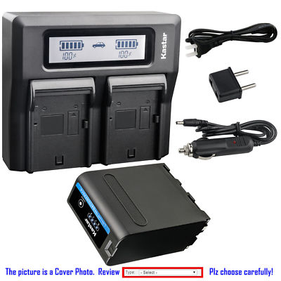 NP-F990 PRO Battery or LCD Charger for Sony DSR-PD150 DSR-PD170 DSR ...