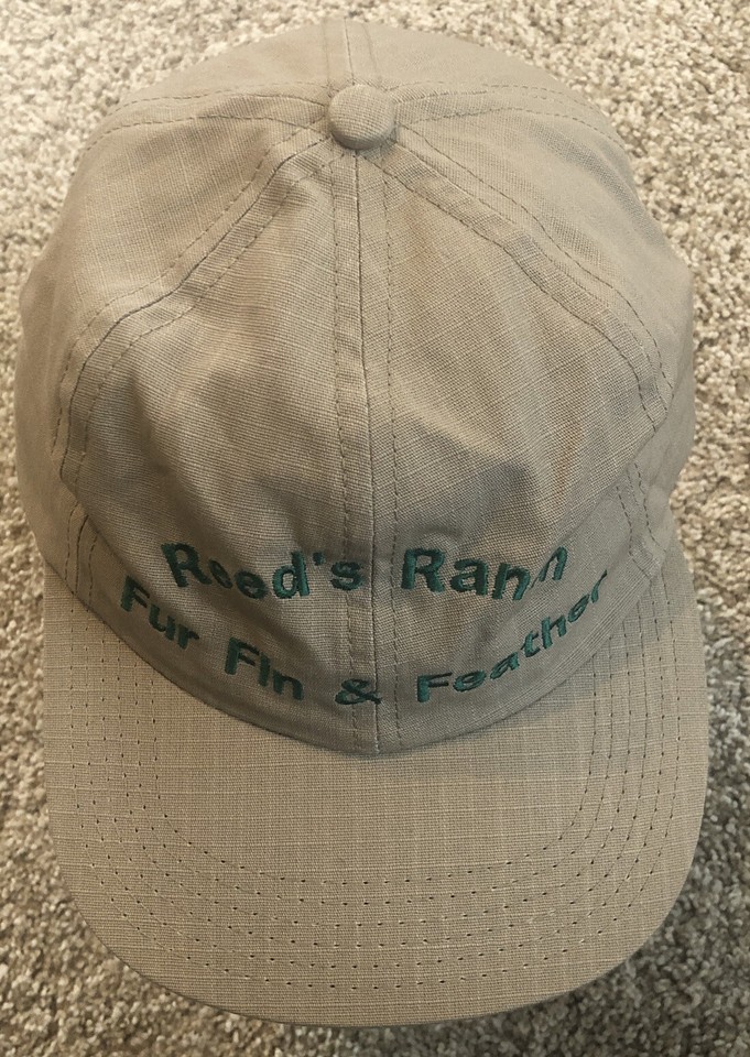 Reed’s Ranch Fur Fin Feather Lightweight Hat Cap StrapBack Embroidered ...