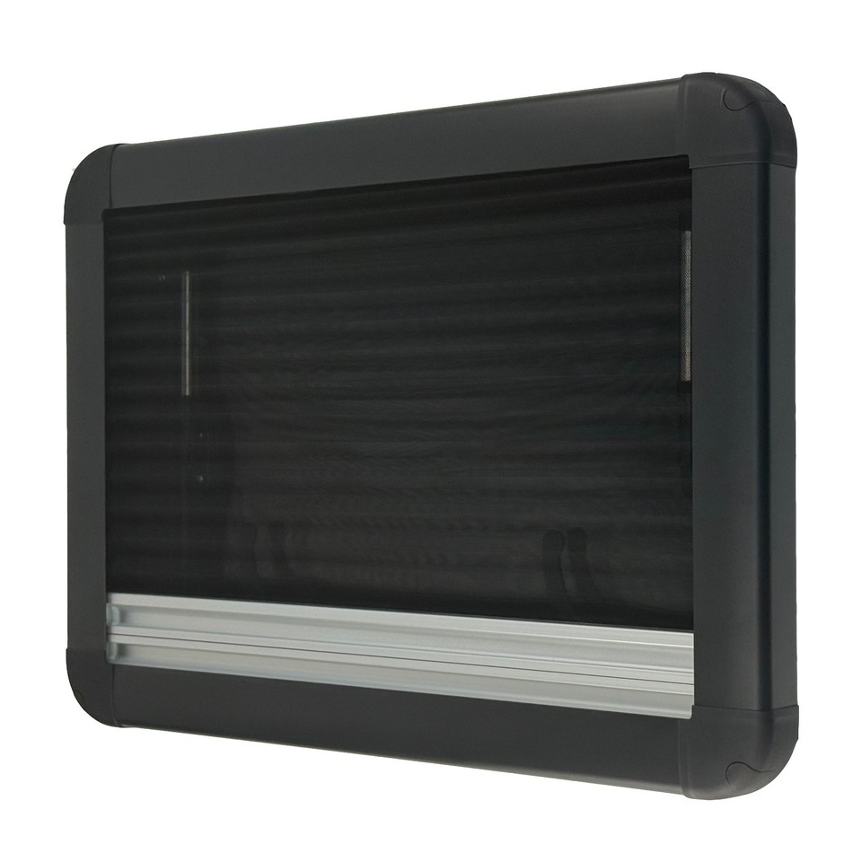 Tinted Flat Camper Van Cassette Window With Black Blind Frames Caravan ...