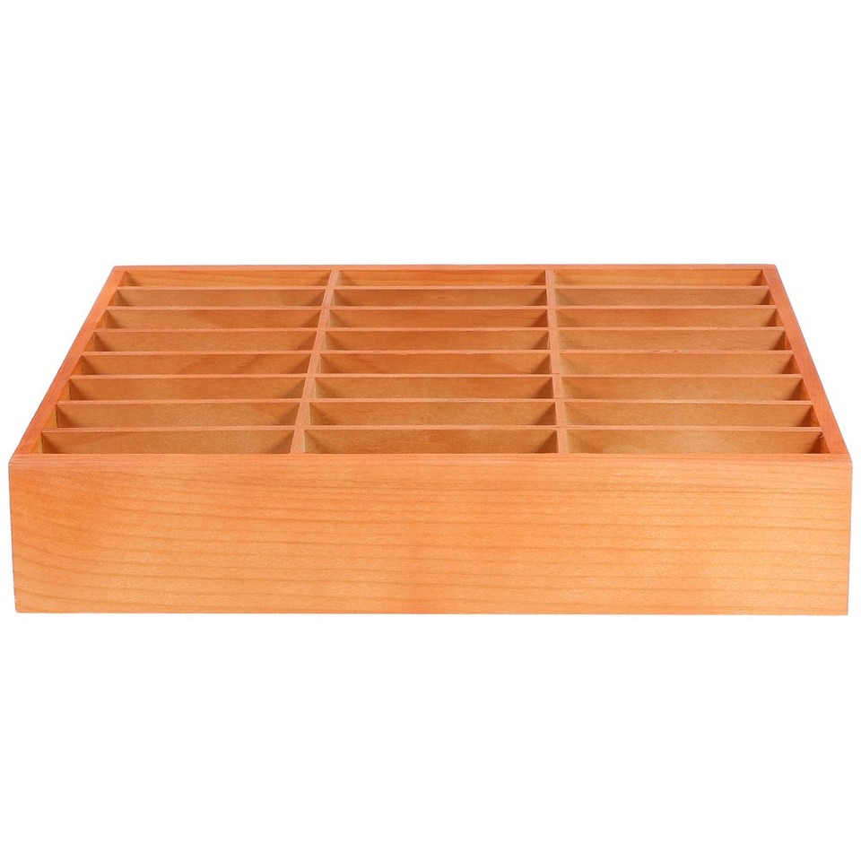 Desktop Organizer Wood Cell Phone Storage Box With Compartments For ...