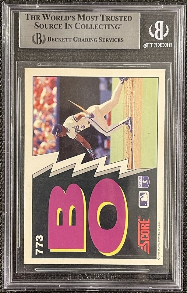 BO JACKSON 1991 Score BO BREAKER #773 AUTO Beckett Authentic Autograph ...