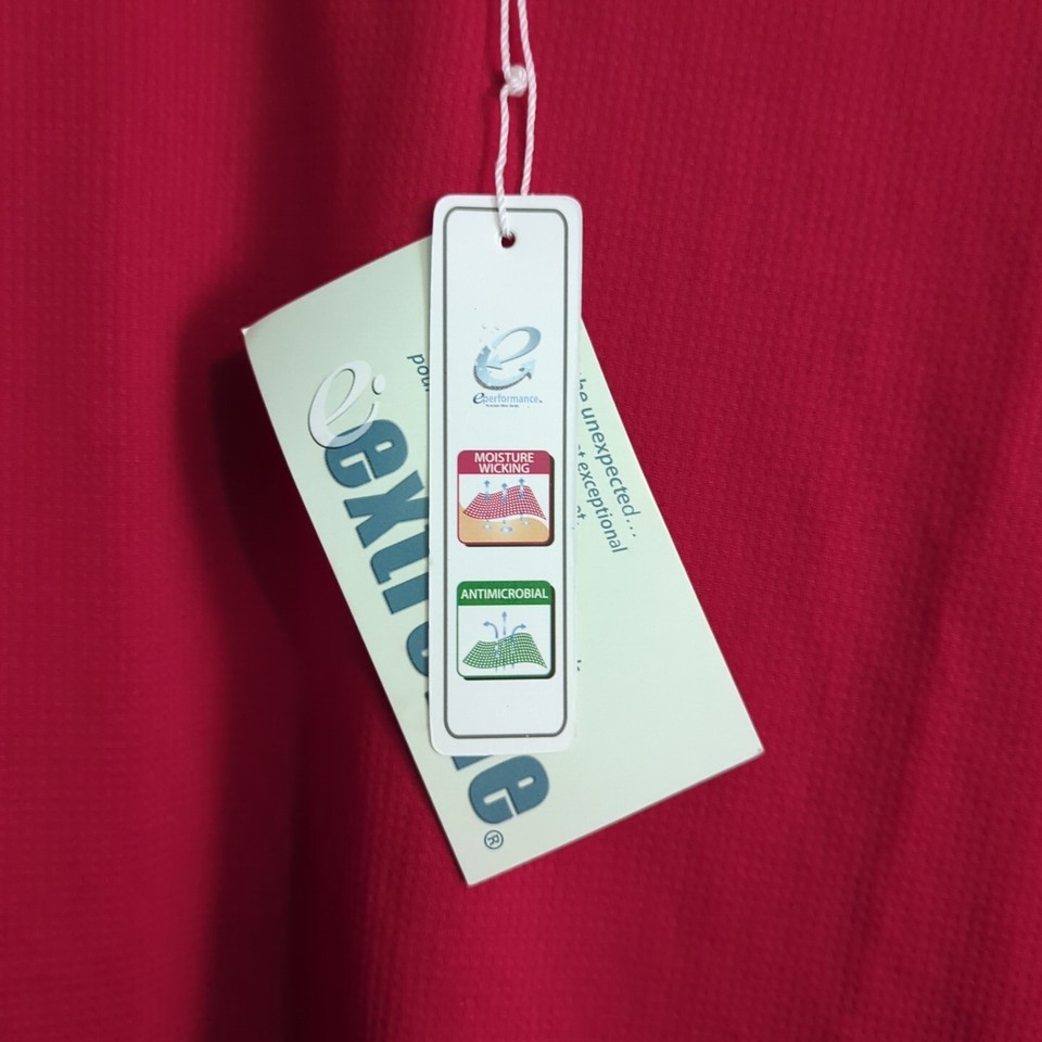 NEW! Extreme Performance Shirt Women's XL UPF 40 Red White Polo Short ...