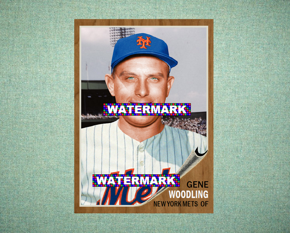 Gene Woodling New York Mets 1962 Style Custom Baseball Art Card | eBay