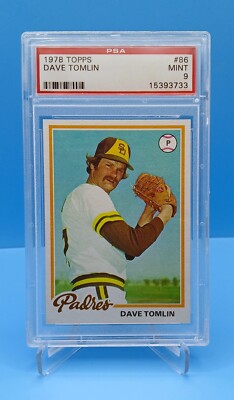 1978 Topps #86 Dave Tomlin PSA 9 Nice Centering | eBay
