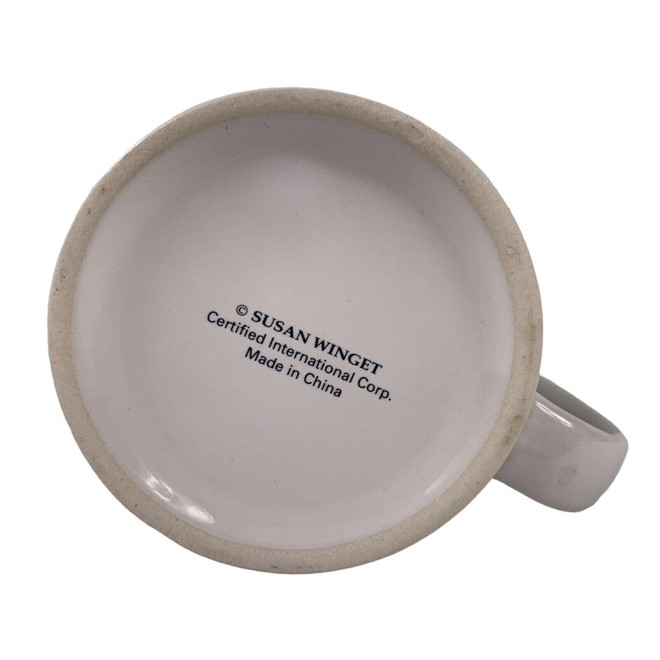 Susan Winget Christmas Mug Certified Intl Teddy Bear Doll House ...