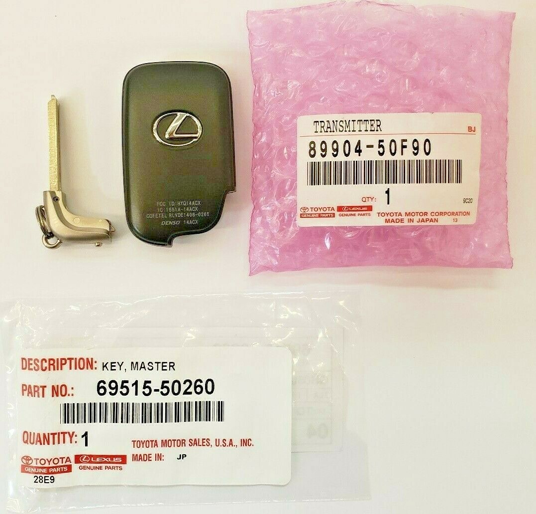 LEXUS OEM FACTORY SMART KEY TRANSMITTER WITH BLANK METAL INSERT 2010 ...