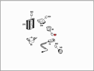 Genuine MERCEDES BBDC X222 W242 A205 A207 Plug housing 0525453826 | eBay