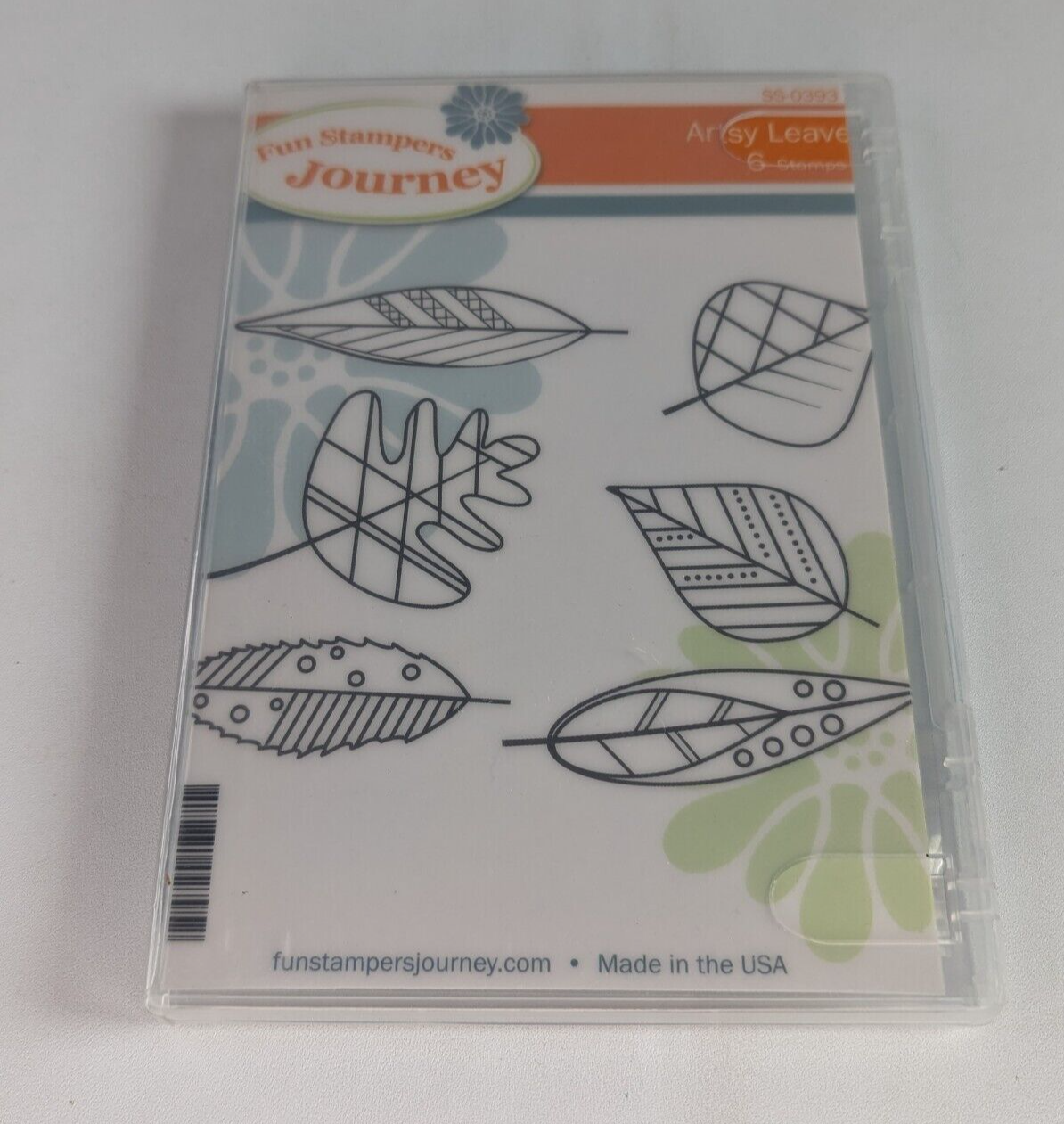 Fun Stampers Journey ARTSY LEAVES Rubber Stamps & Dies Set of 6 SS-0393 ...