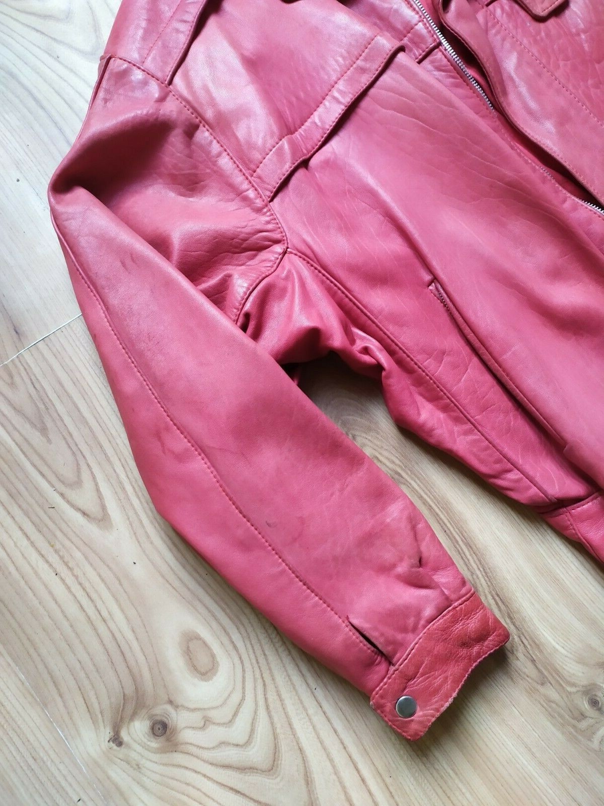 RARE Vintage old jacket Ricard Pells Soft Leather pin… - Gem