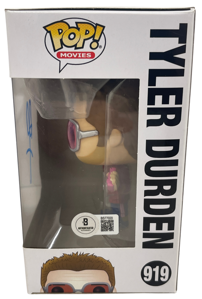 Brad Pitt Signed Tyler Durden Funko Fight Club Authentic Autograph ...