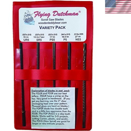 Five Dozen Pinless Scroll Saw Blade Variety Pack – Unmatched Precision ...