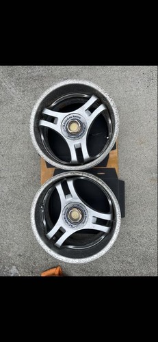 JDM 17Silver black 5 spoke wheels No Tires | eBay