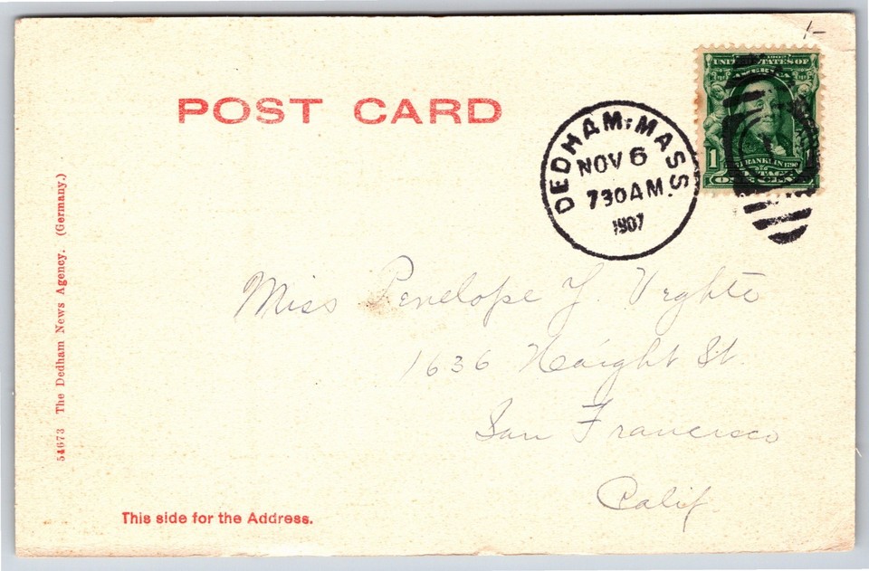 Three Arch Bridge Bridge Street Dedham, Massachusetts Undivided Back ...