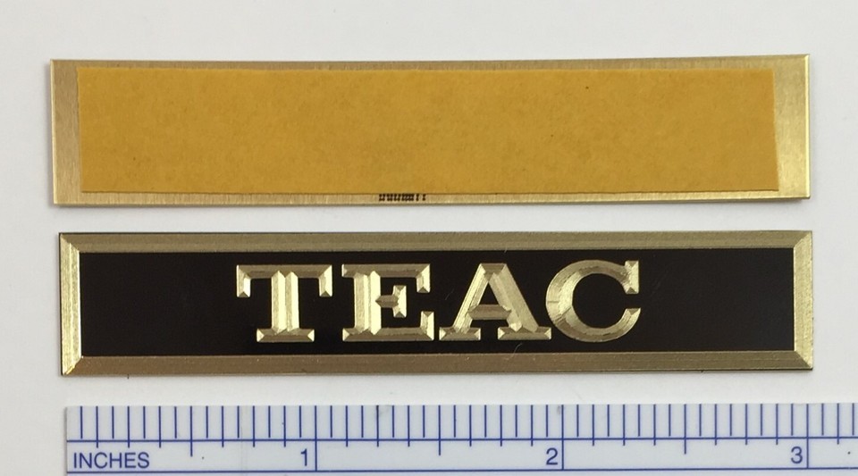 Custom Engraved Solid Brass TEAC Badge | eBay