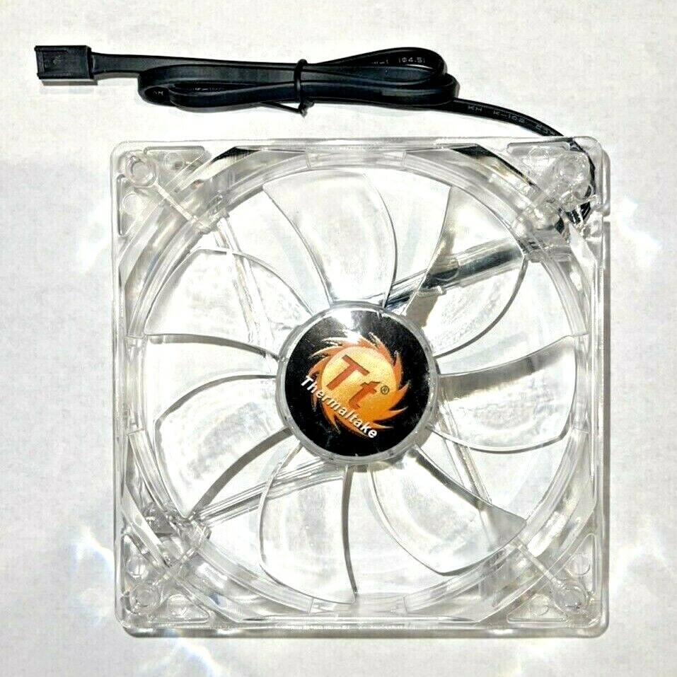 ThermalTake Rosewell TT-1225 Red LED 120mm Quiet PC Fan 3pin 12V 0.18A ...