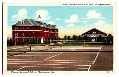 Postcard Albert Norman Ward Hall & Gill Gymnasium Western College ...
