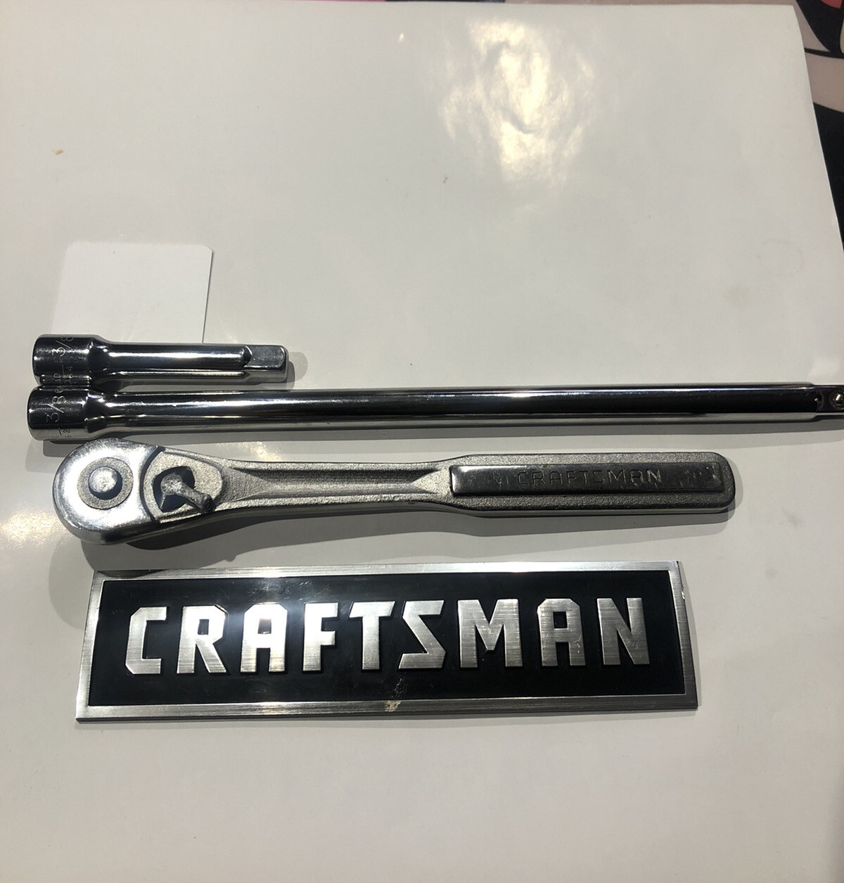 3/8” Craftsman Ratchet & 3” + 10” Extensions. Items 44808, 44262 ...