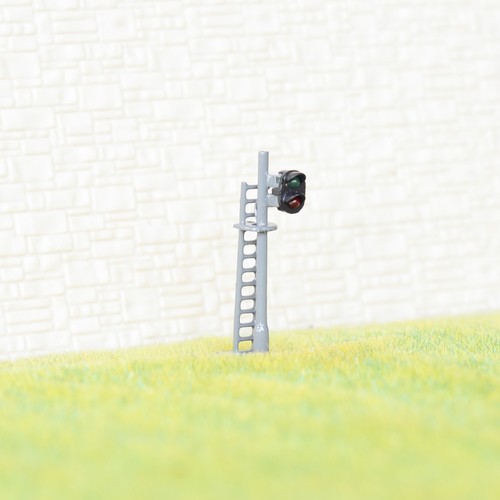 2 x N gauge model railway train block signals lights LED with base and ...