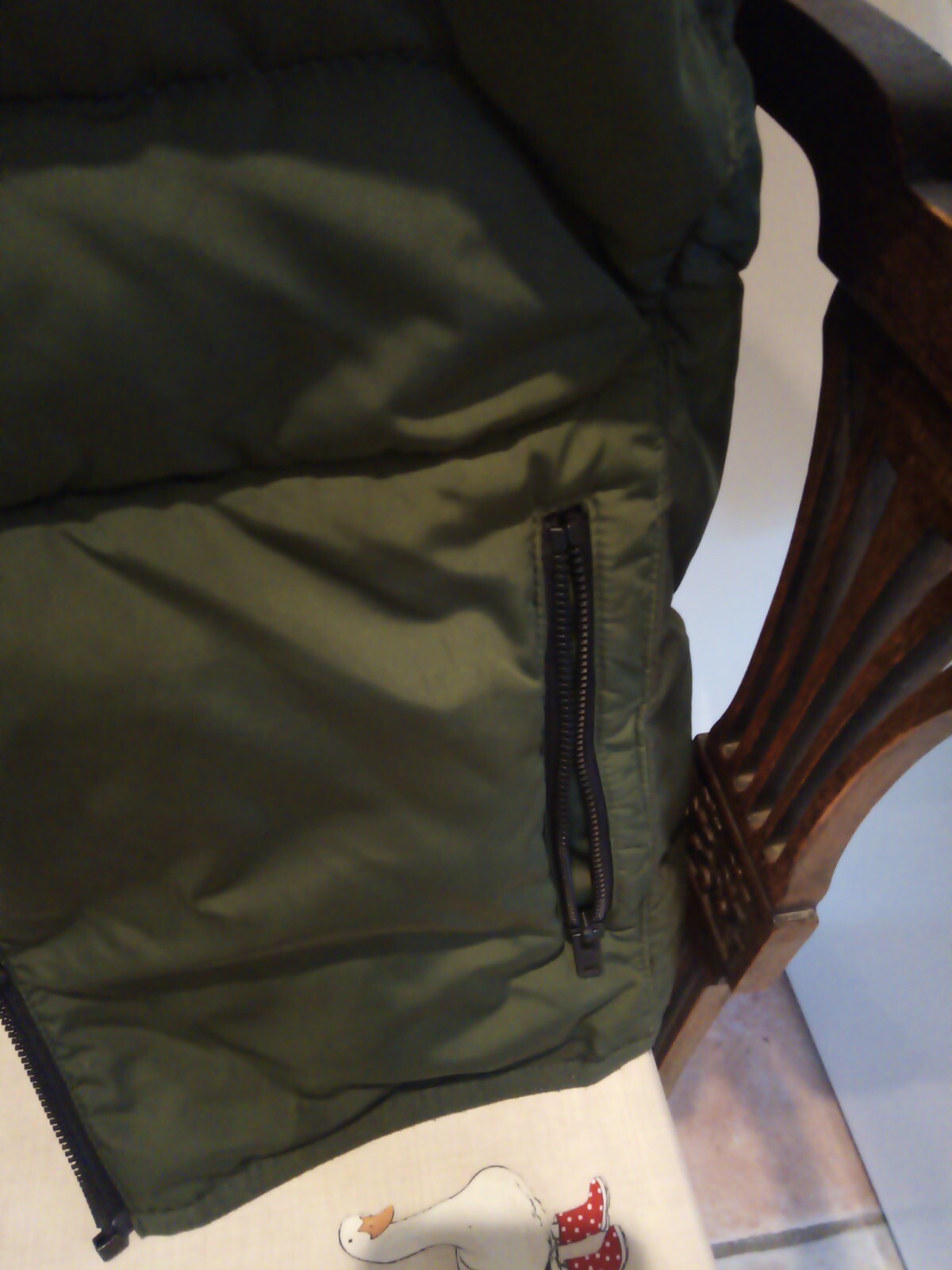 JACK & JONES Men's Hooded Padded Jacket UK Medium Khaki Nylon CORE CTM ...