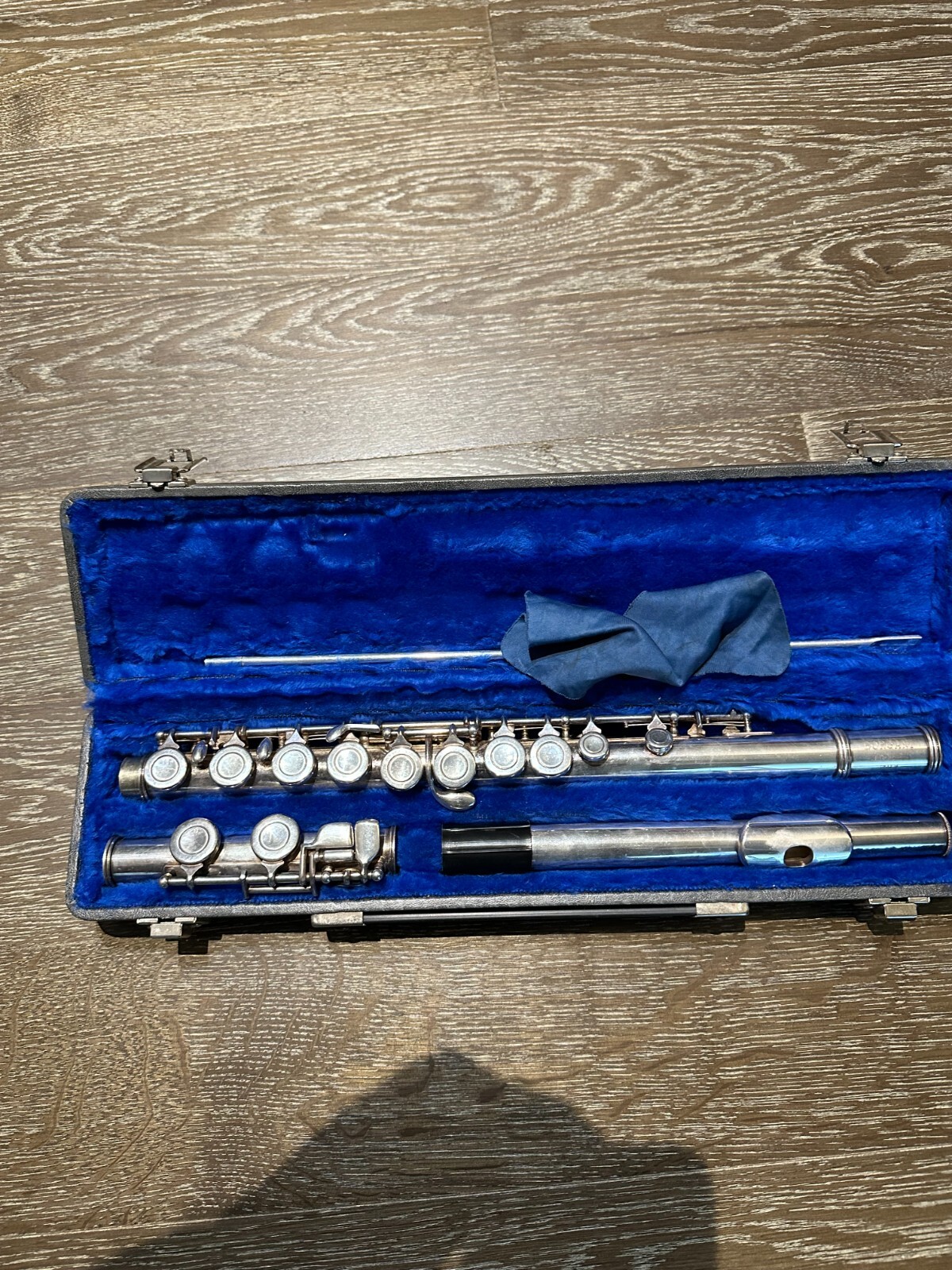 Vintage Borgani Macerata Silver plated flute w/case Made in Italy VGUC ...