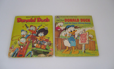 Vintage Walt Disney's Tell-A-Tale Donald Duck Books 1957 & 1979 | eBay
