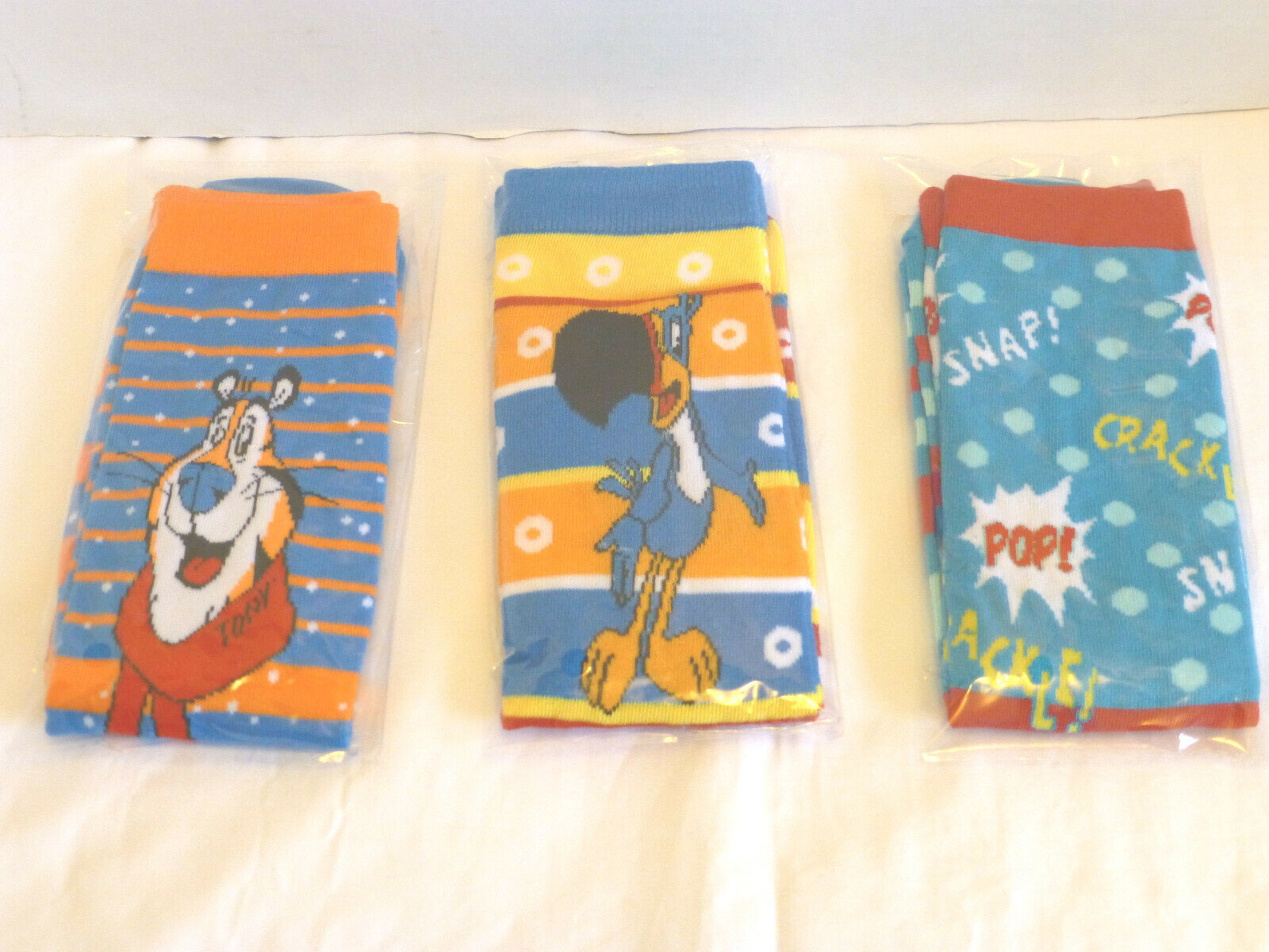 Socks Tony Tiger Toucan Sam Snap Crackle Pop NEW Adult Size | eBay
