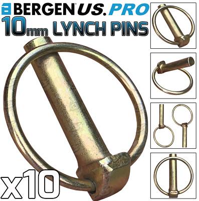 Lynch Pins 10X 10mm linchpin lynchpin Linch Pins For Trailers Horse Box ...