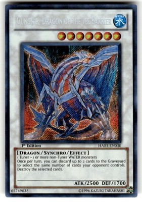 Yu-Gi-Oh #HA03-EN030 Gungnir, Dragon of the Ice Barrier Secret Rare ...