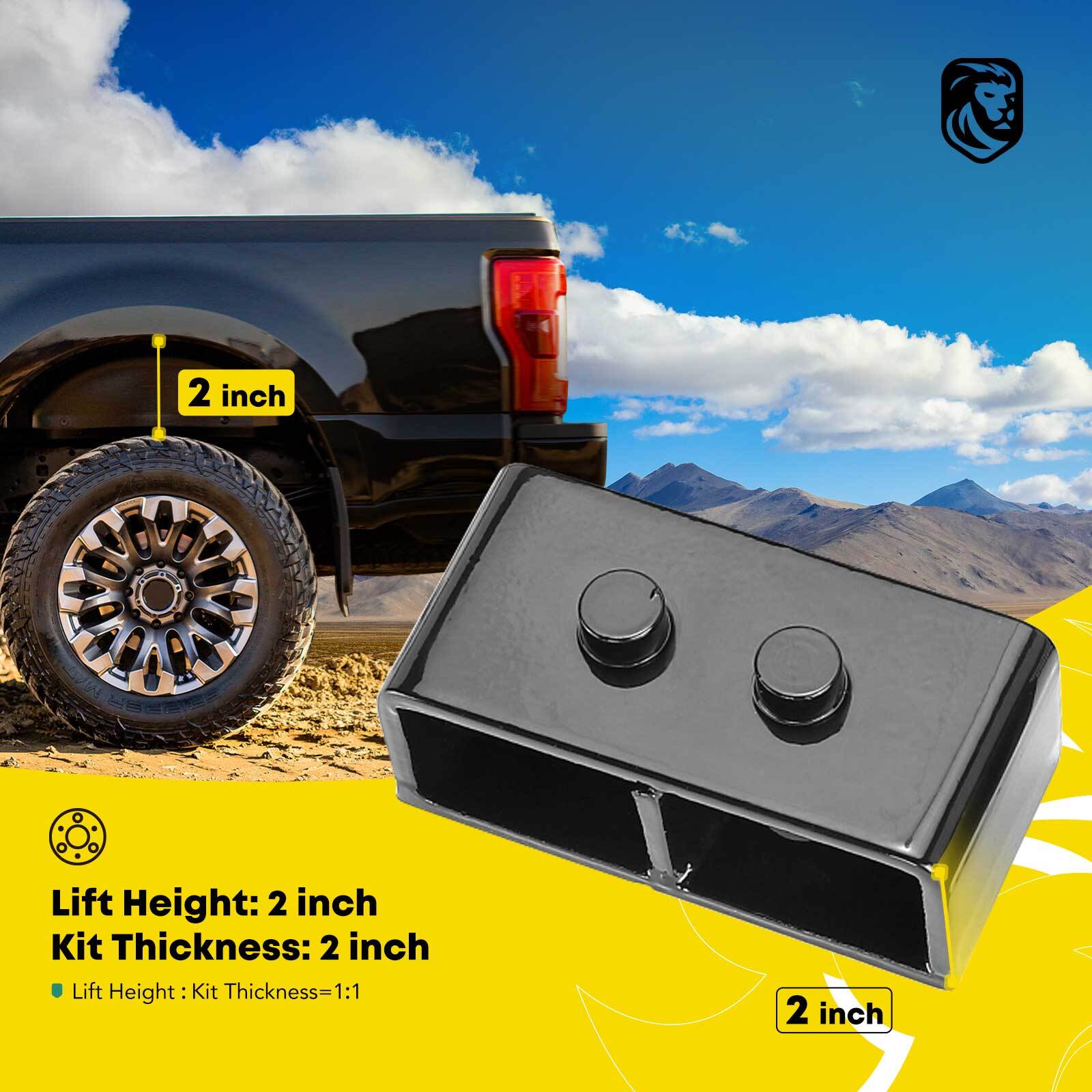 2004-2020 Ford F150 2" Rear Leveling Lift Kit with Blocks & U-Bolts ...